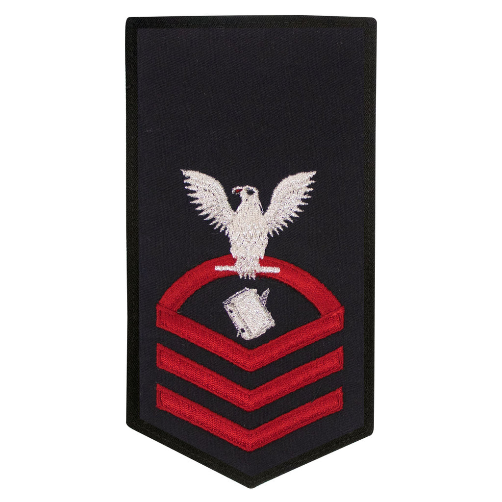 USN E-7 Seaworthy Gold on Blue PS Personnelman Rating Badge – Vanguard ...