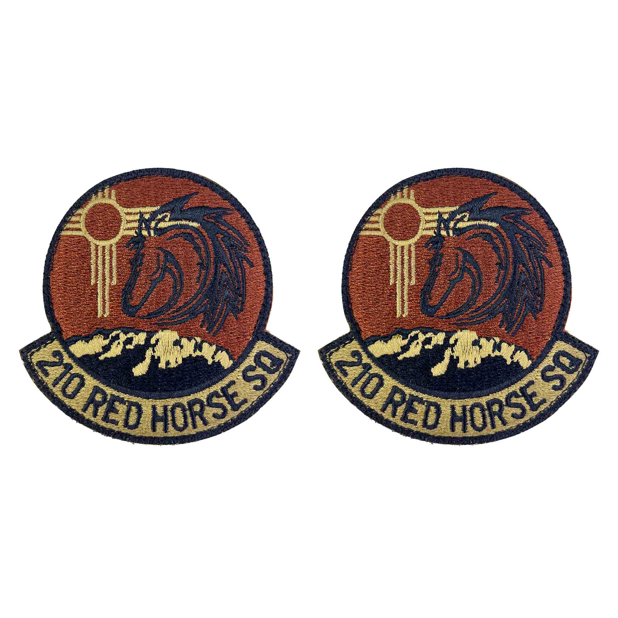Air Force Patch: 210th Red Horse Squadron - OCP with hook