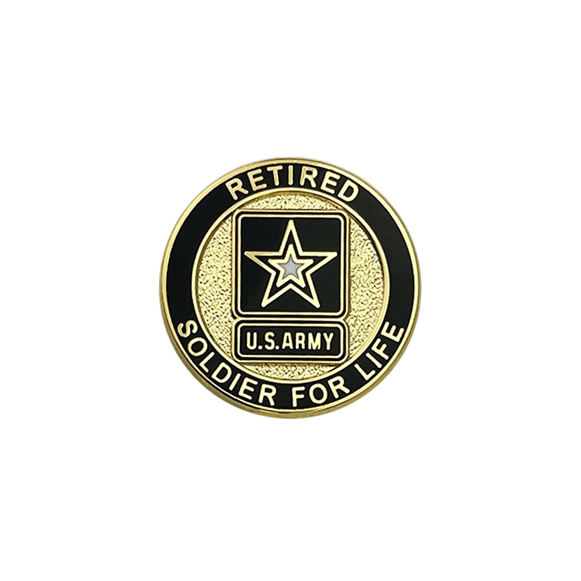 Lapel Pin: U.S. Army Soldier For Life - Retired