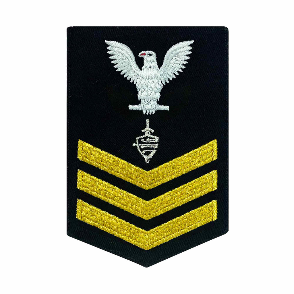 Navy E6 FEMALE Rating Badge: CWT Cyber Warfare Technician - Seaworthy ...