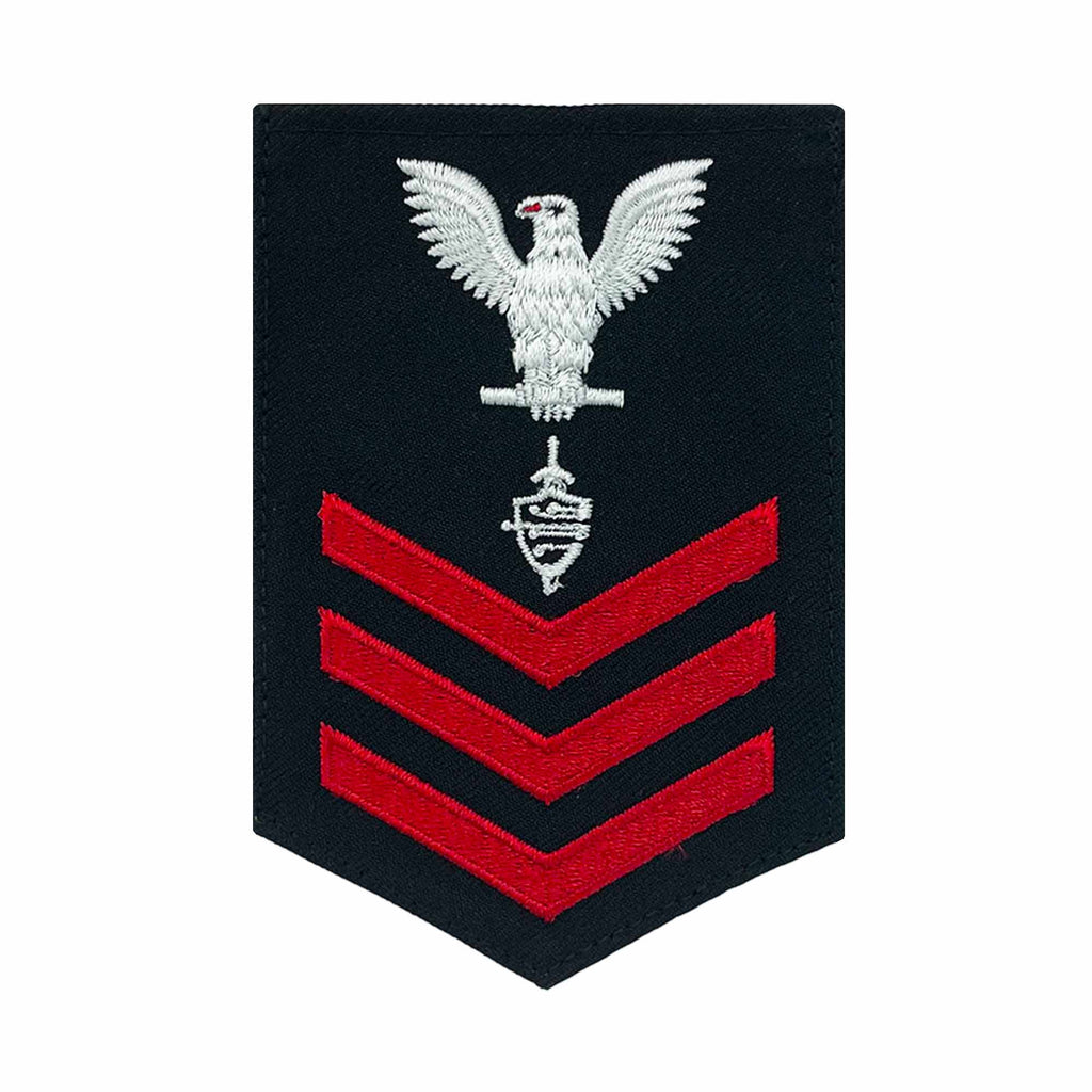 Navy E6 FEMALE Rating Badge: CWT Cyber Warfare Technician - New Serge ...