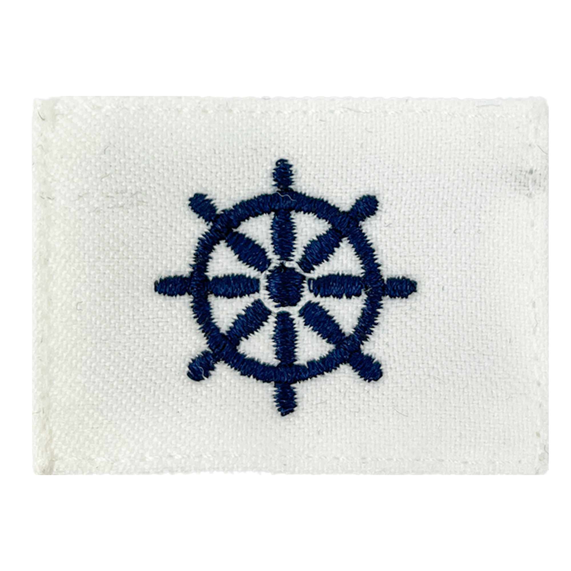 Navy Rating Badge: Striker Mark for QM Quartermaster - white CNT for d