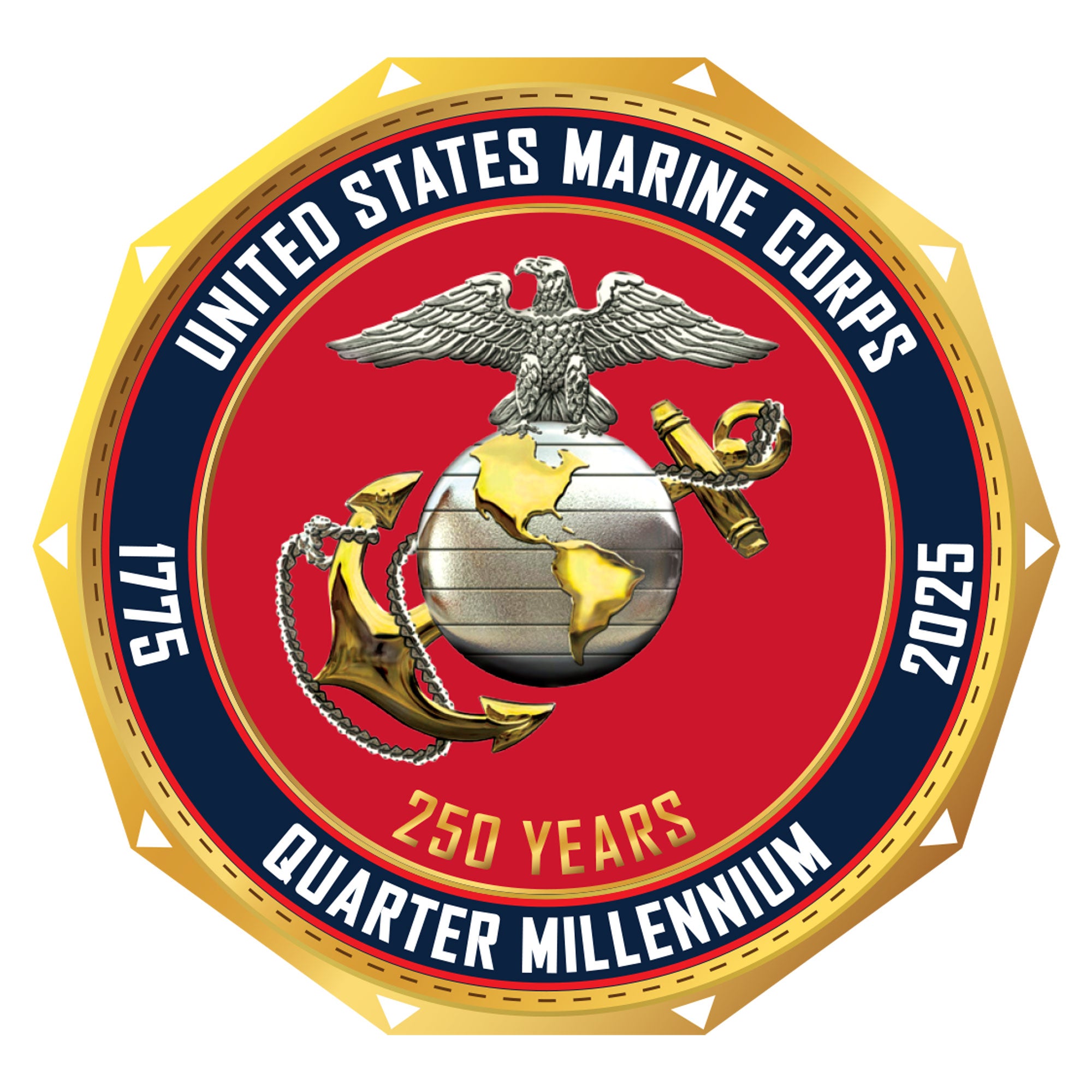 Marine Corps 250th: PVC Magnet