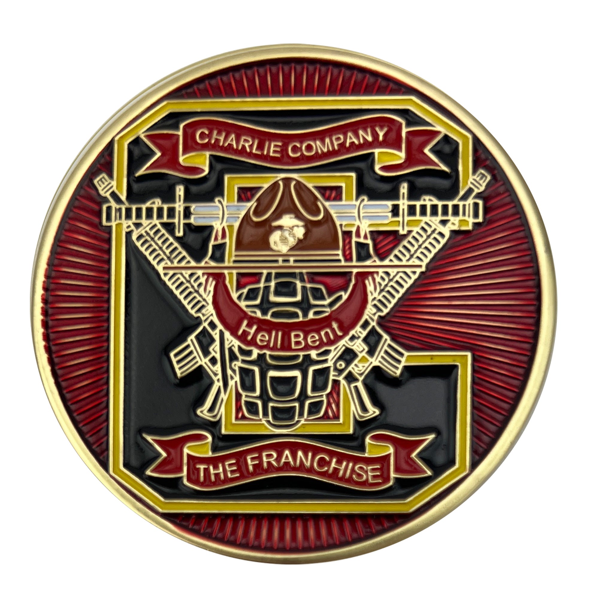 Marine Corps Coin: 2" Marine Corps Recruit Depot San Diego 1st Battali