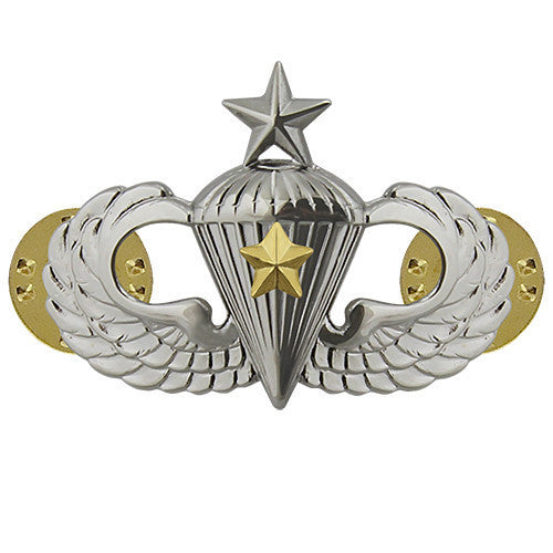 Army Mirror Finish Senior Combat Parachute Fifth Award Badge – Vanguard ...