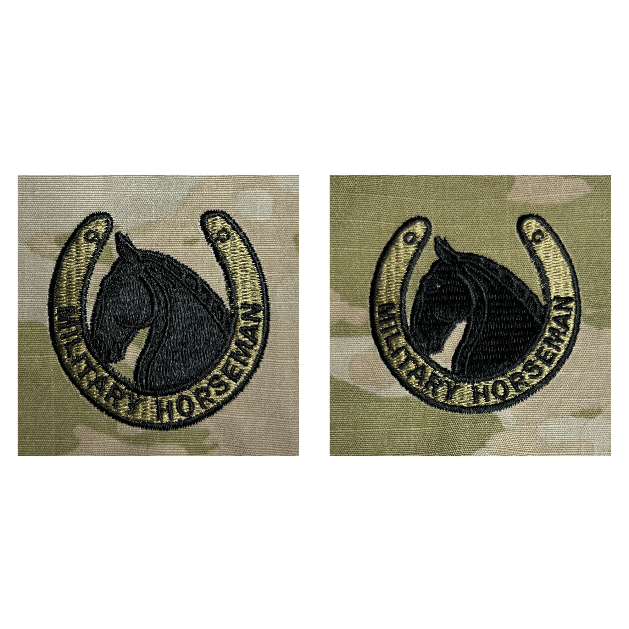 Army Embroidered Identification Badge on OCP Sew On: US Military Horse
