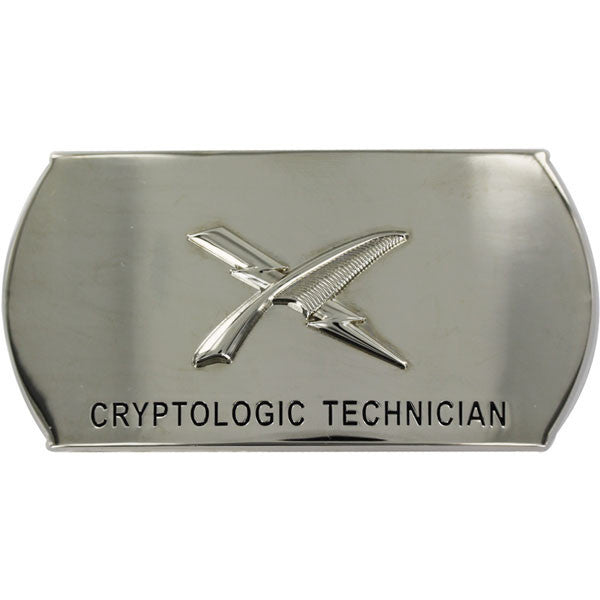 USN Enlisted Cryptologic Technician CT Specialty Belt Buckle