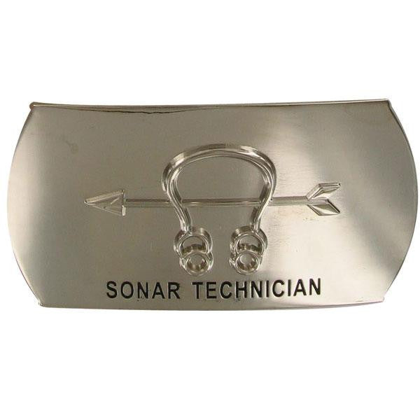 USN Enlisted Sonar Technician ST Specialty Belt Buckle