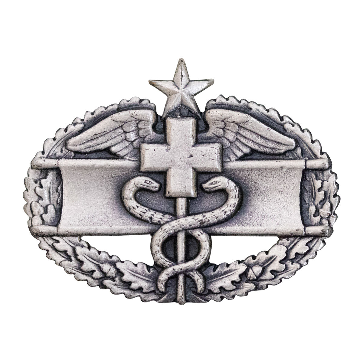Army Silver Oxidized Combat Medical Second Award Badge