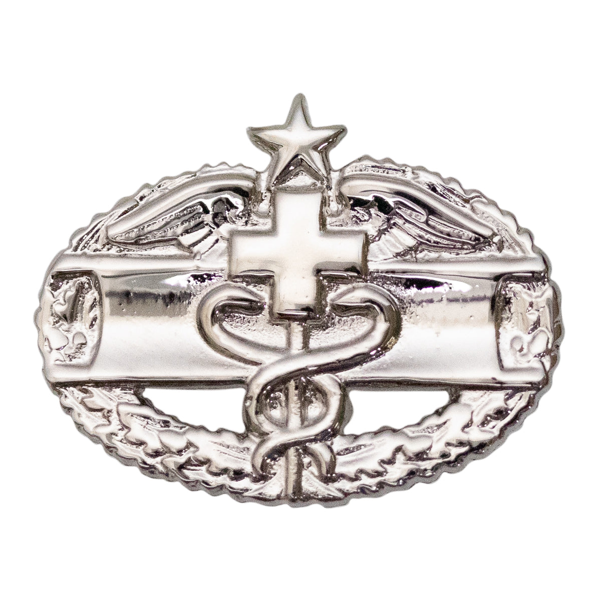 Army Miniature Mirror Finish Combat Medical Second Award Dress Badge
