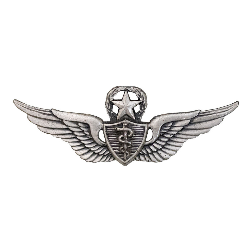 Army Miniature Silver Oxidized Master Flight Surgeon Badge – Vanguard ...