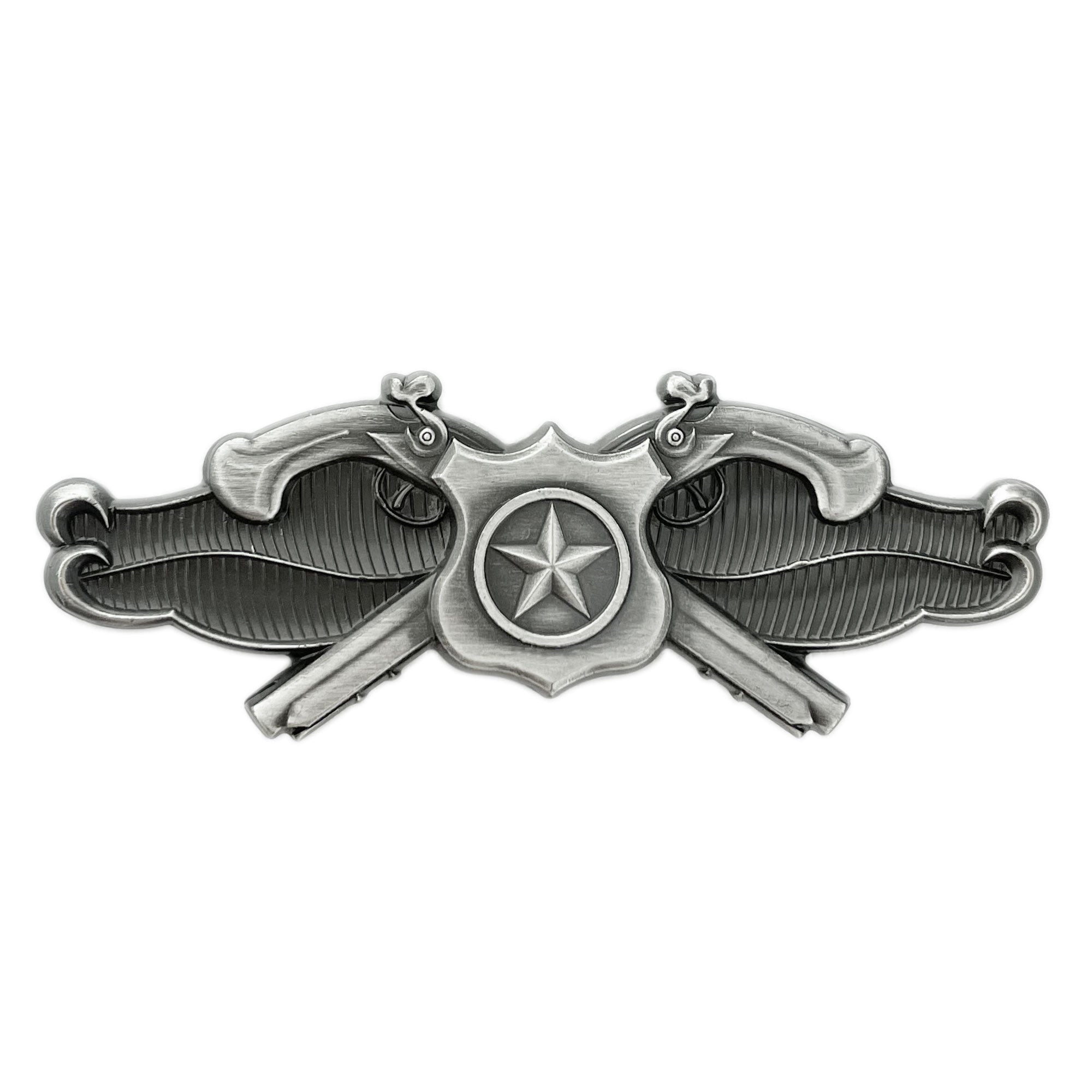 Navy Badge: Basic Security Forces Specialist - regulation size, oxidiz