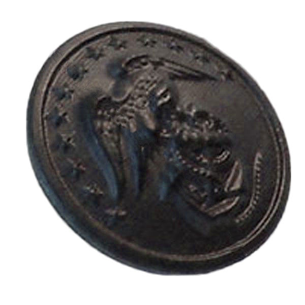 USMC 27 Ligne Black Plastic Button