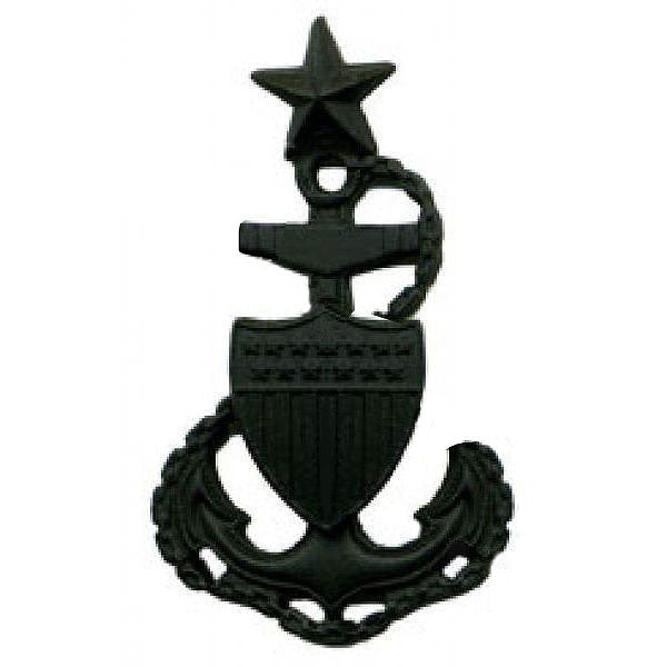 USCG Miniature Black Metal E-8 CPO Cap Device