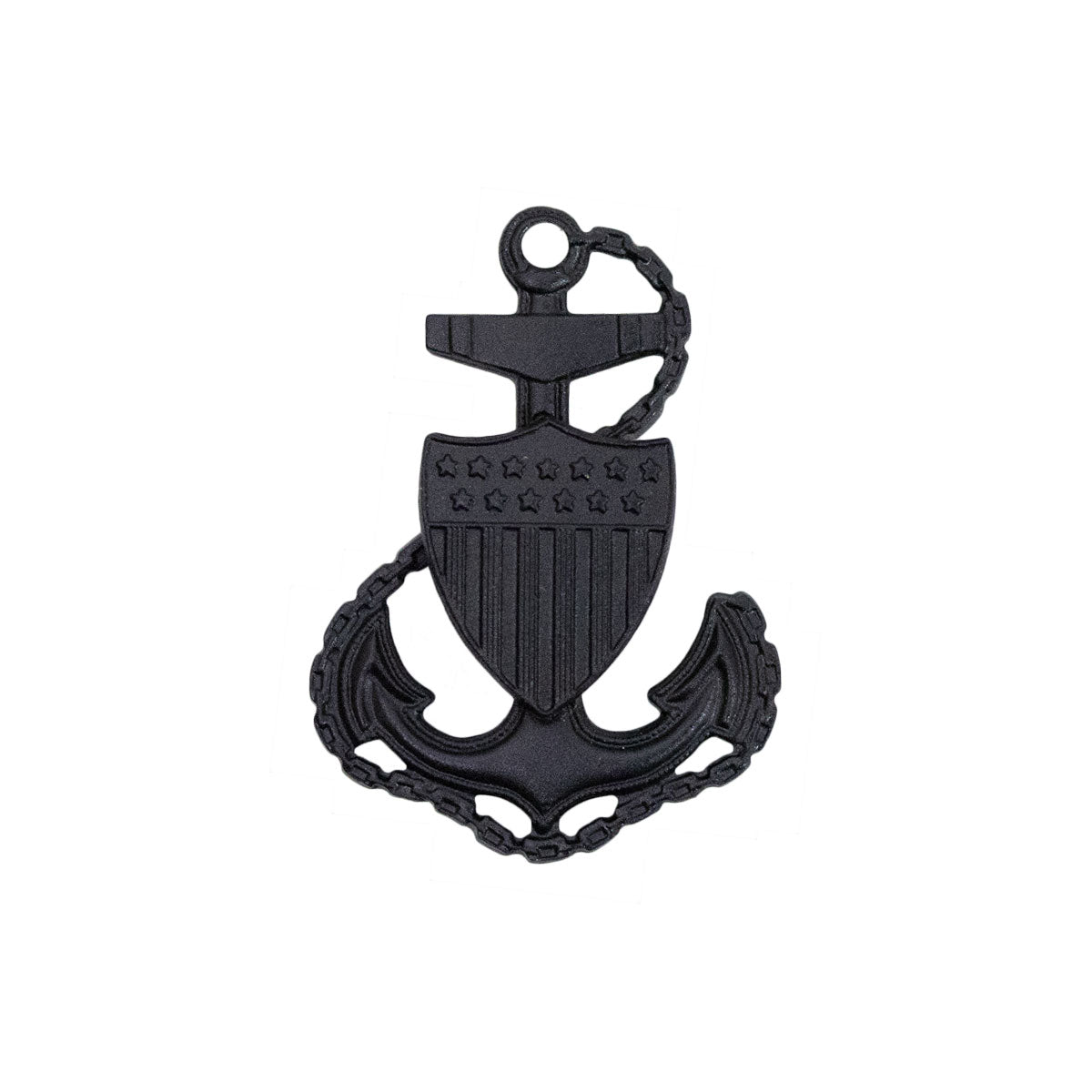 USCG Miniature Black Metal E-7 CPO Cap Device