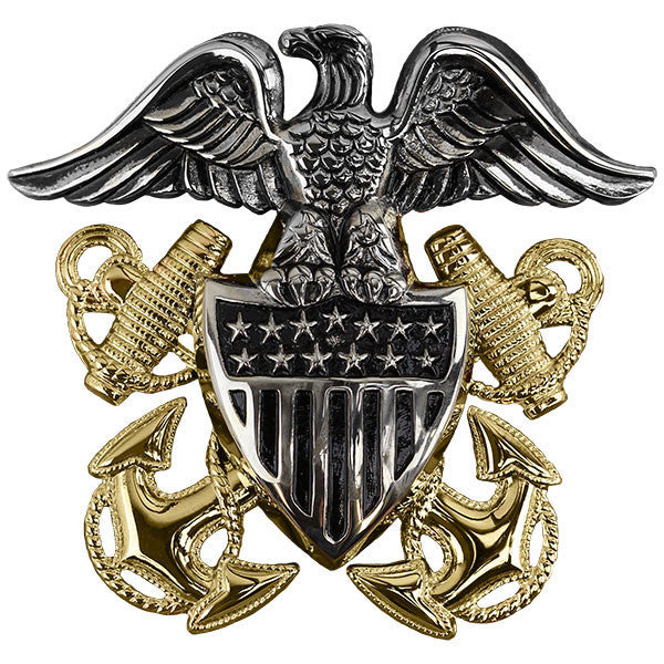 USN Regulation Size Officer High Relief Cap Device