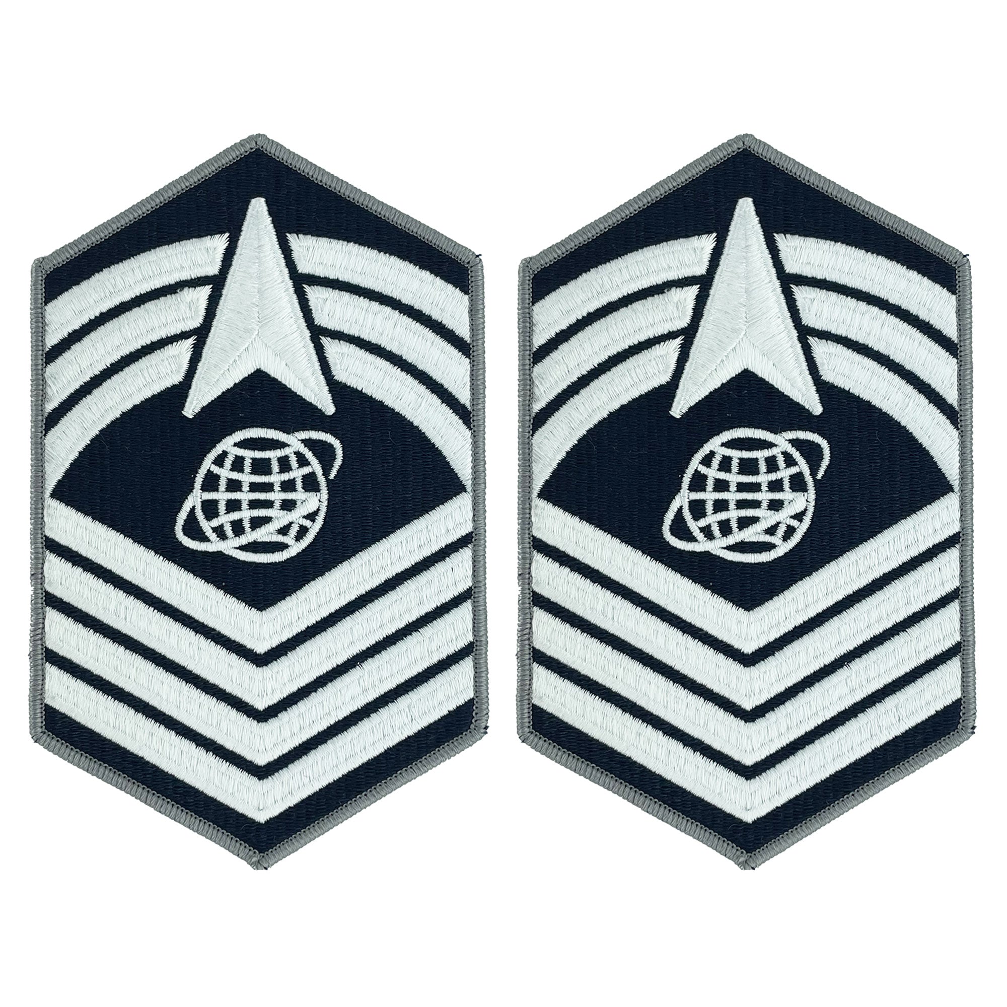 Space Force Chevron Embroidered: Chief Master Sergeant - Large Color