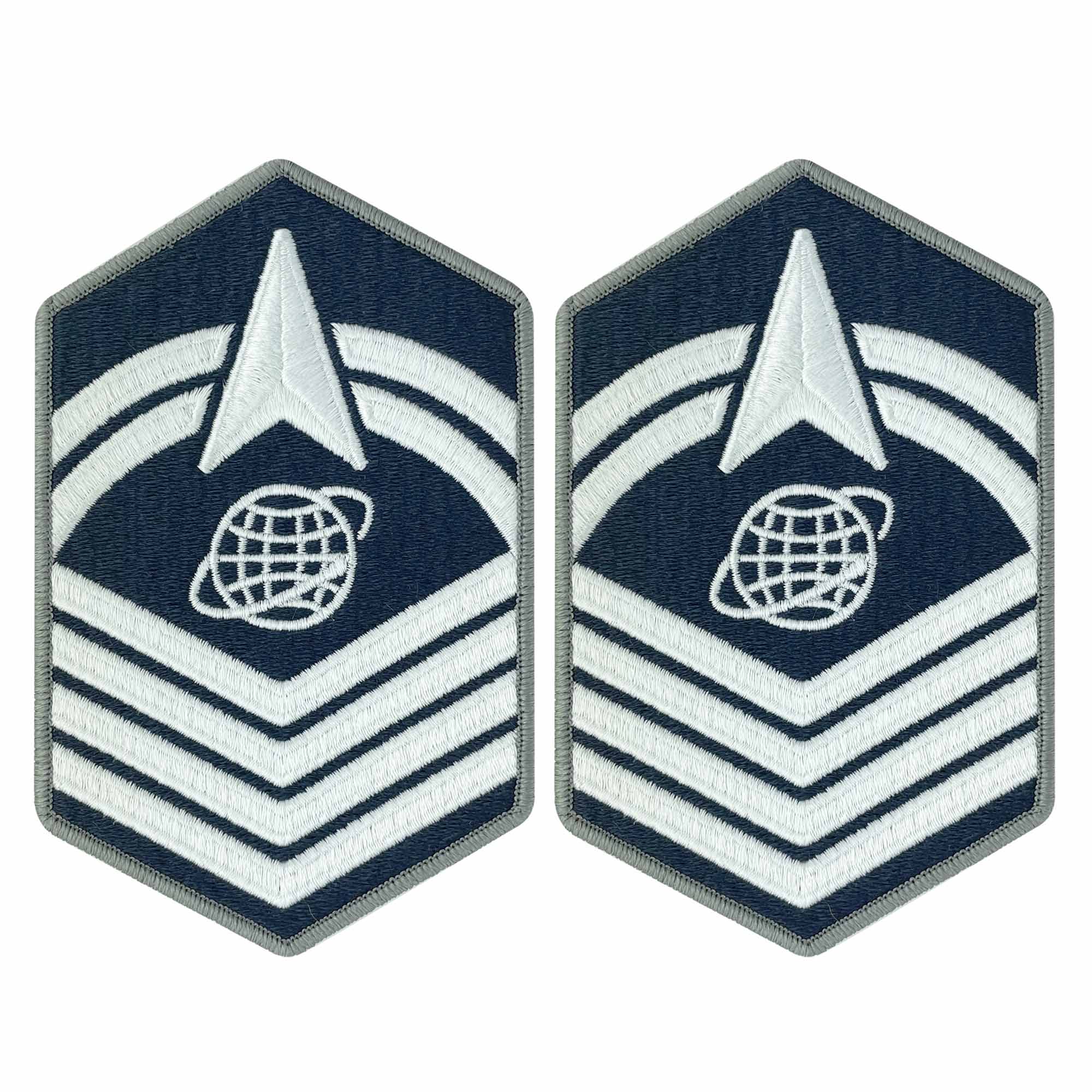 Space Force Chevron Embroidered: Senior Master Sergeant - Large Color