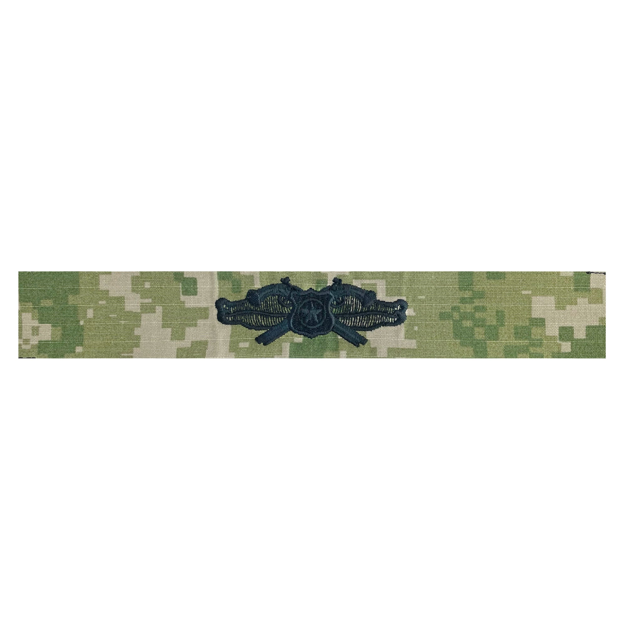 Navy Embroidered Badge: Navy Security Forces Basic Specialist - Woodla