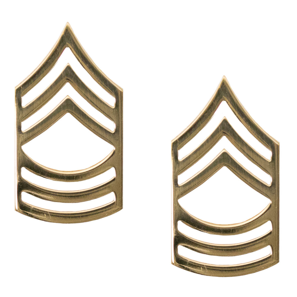 Army Brass Metal Master Sergeant Chevron – Vanguard Industries