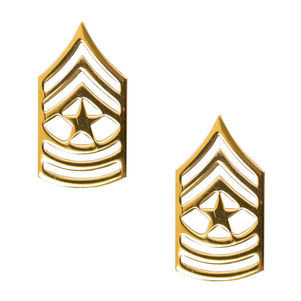 Army Brass Metal Sergeant Major Chevron – Vanguard Industries