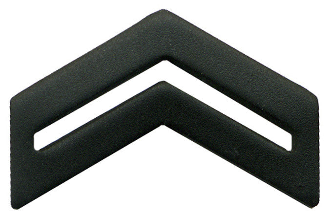 Army Corporal Senior Division ROTC Black Metal Chevron
