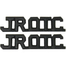 Army Junior ROTC JROTC Black Metal Cut Out Letters Collar Device