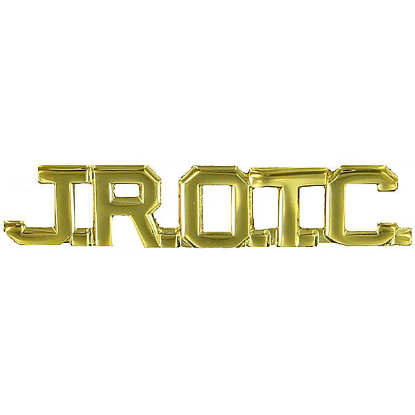 Army Junior ROTC JROTC 22k Gold Cut Out Letters Collar Device