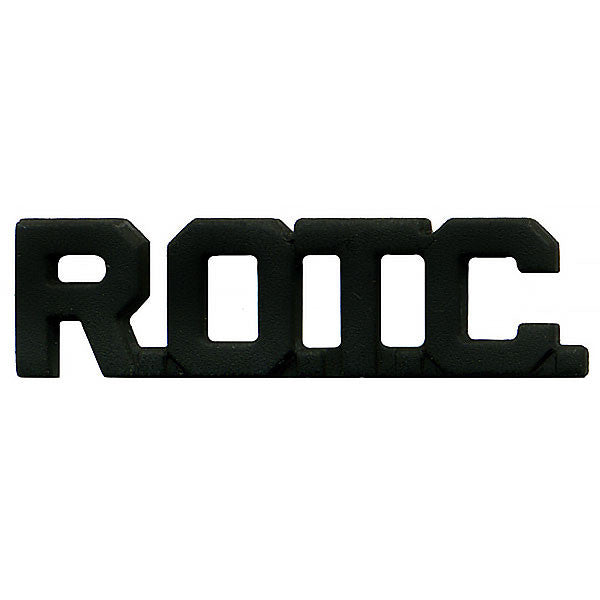 Army Cutout Letters ROTC Collar Black Metal Device