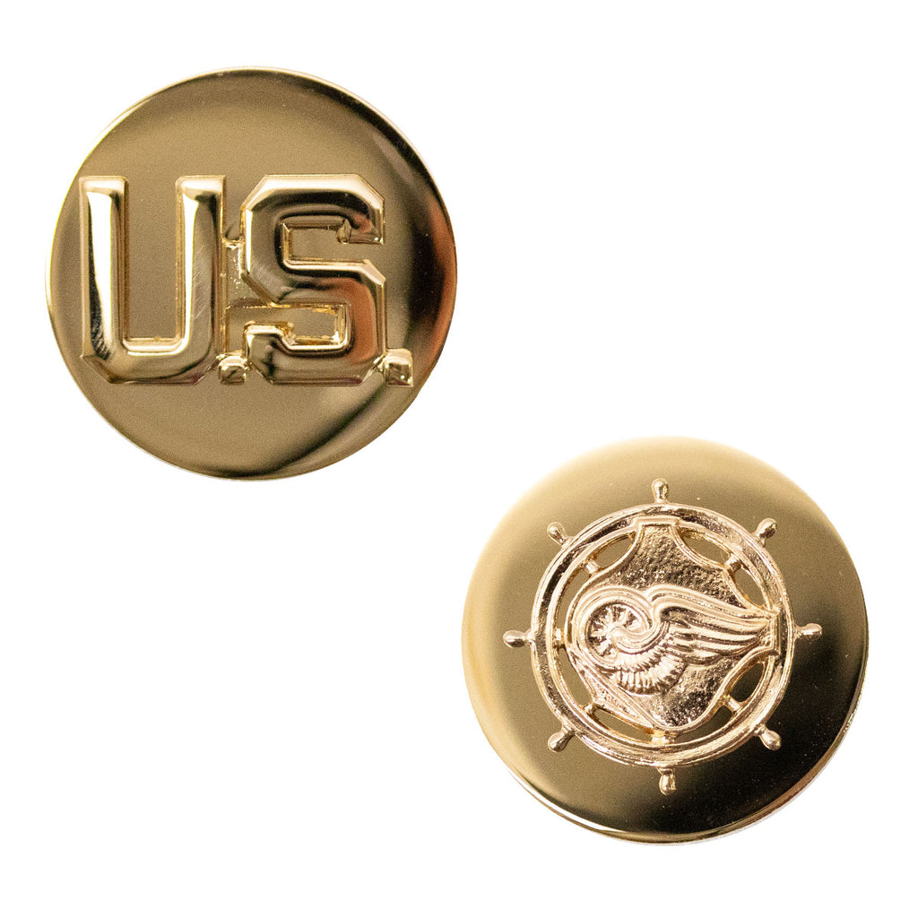 Army U.S. and Transportation Enlisted Branch of Service Collar Device ...