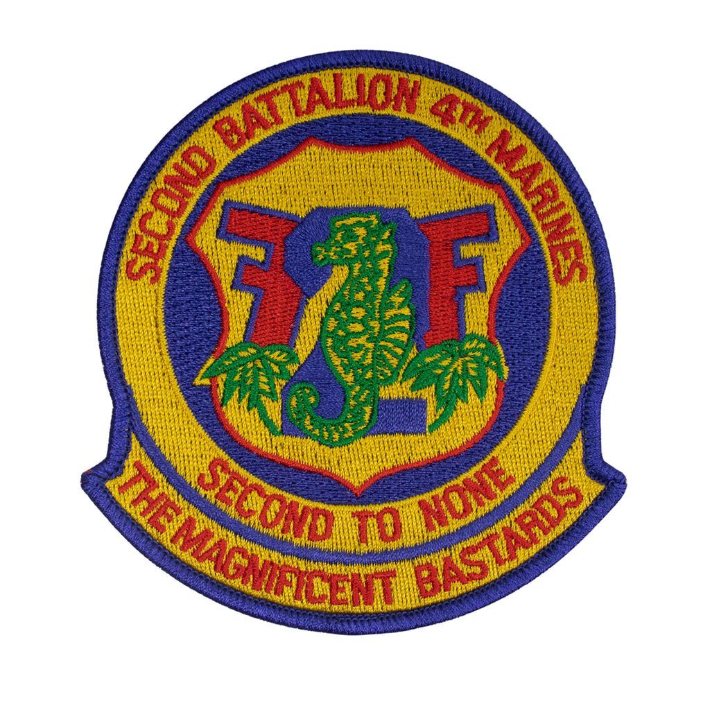 Marine Corps Shoulder Patch: 2nd Battalion 4th Marines - full color ...
