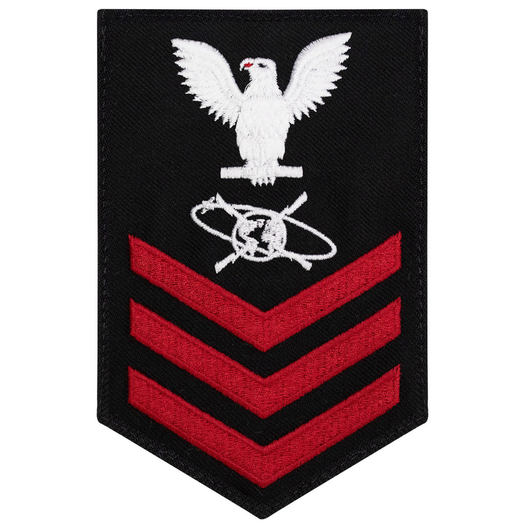 Navy E6 MALE Rating Badge: MC Mass Communication Specialist - blue ...