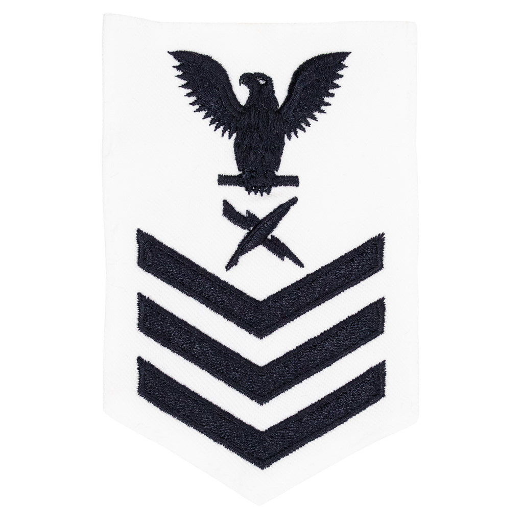 Navy E6 FEMALE Rating Badge: Cryptologic Technician - white – Vanguard ...