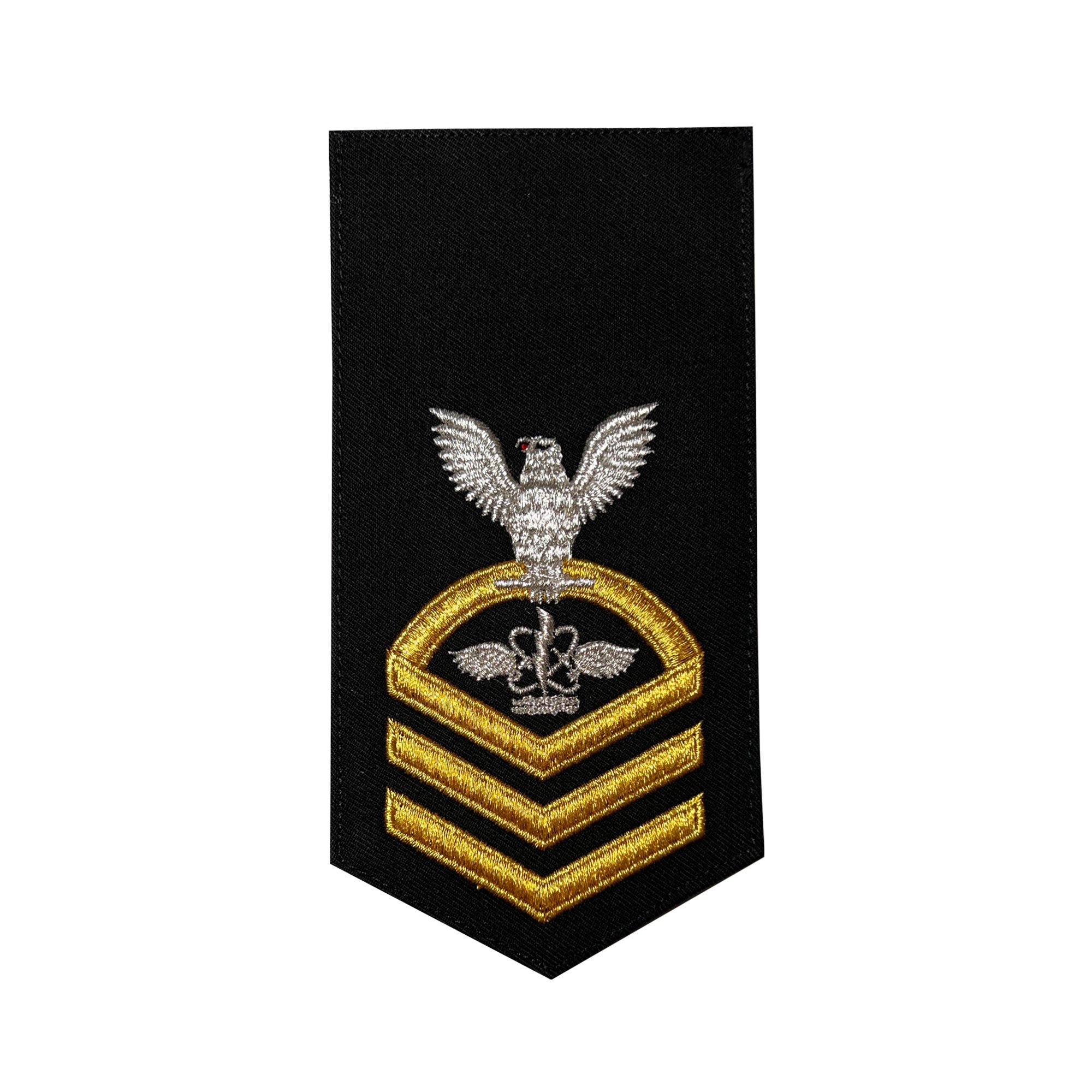 Navy E7 FEMALE Rating Badge: AW Aviation Warfare System Operator - sea