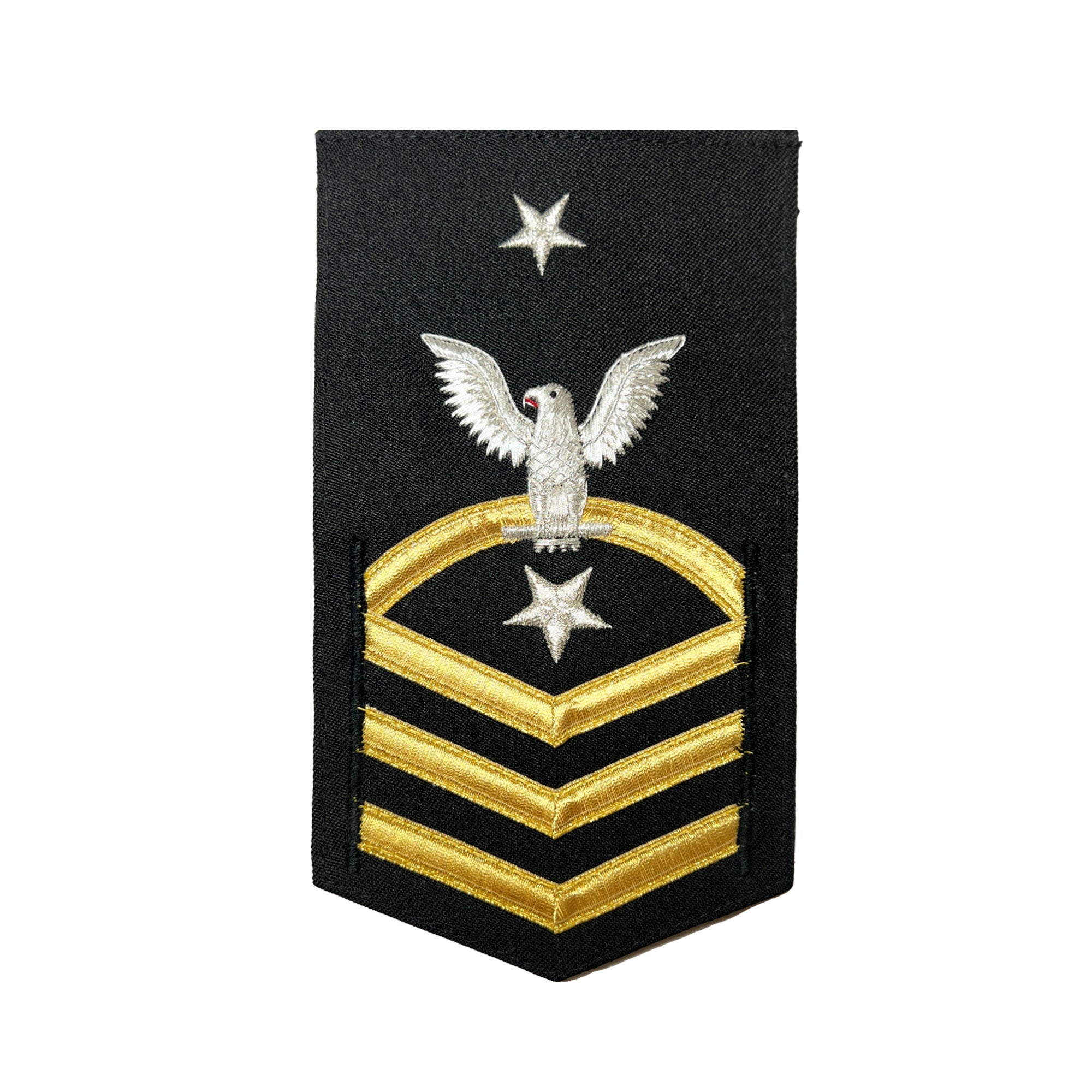 USN E-9 Vanchief on Blue Command Master Cheif Rating Badge