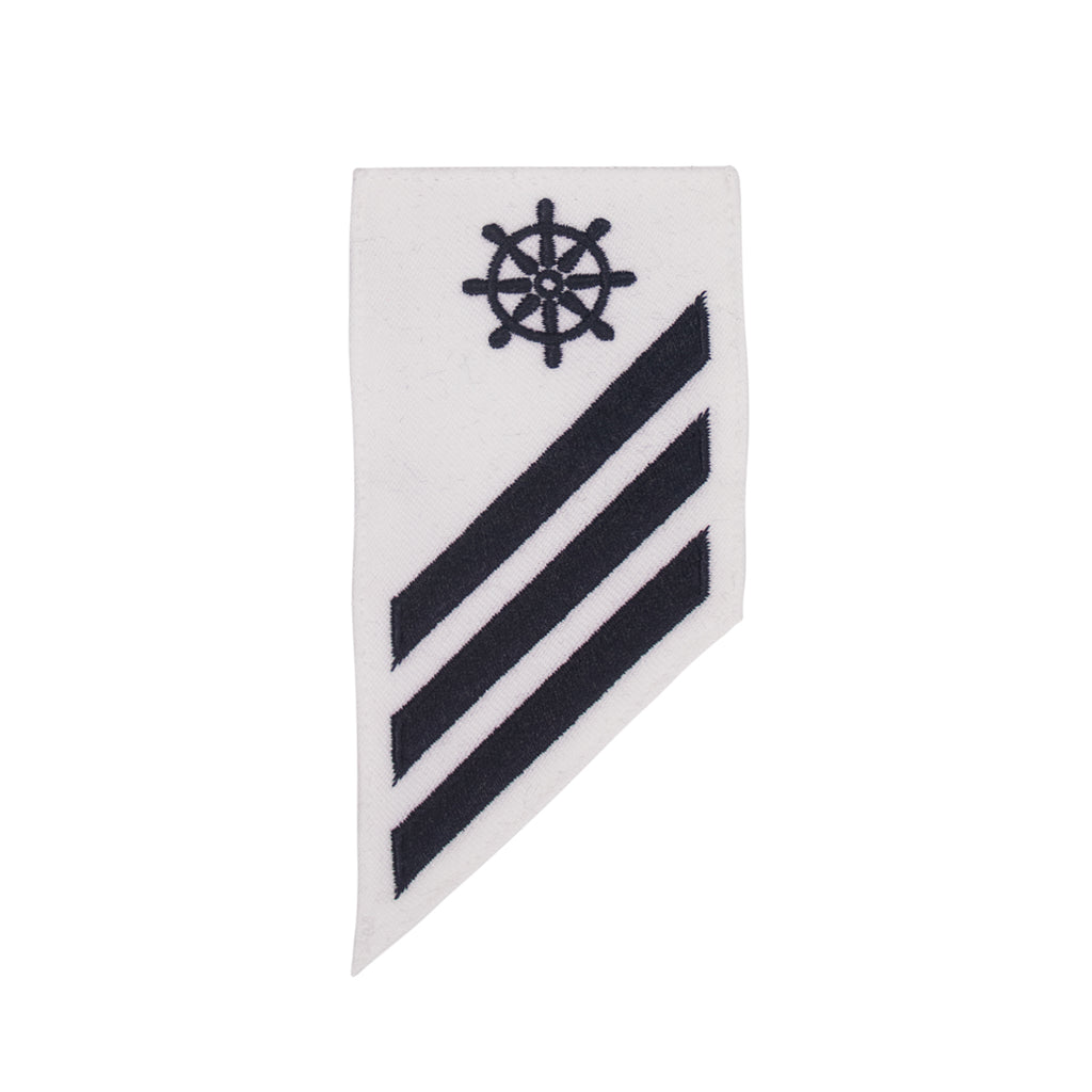 Navy E-3 Combo Rate: QM Quartermaster on white CNT – Vanguard Industries