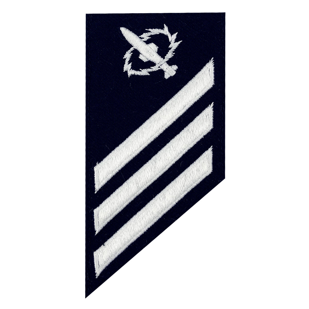 Navy E-3 Combo Rate: Missile Technician on blue serge
