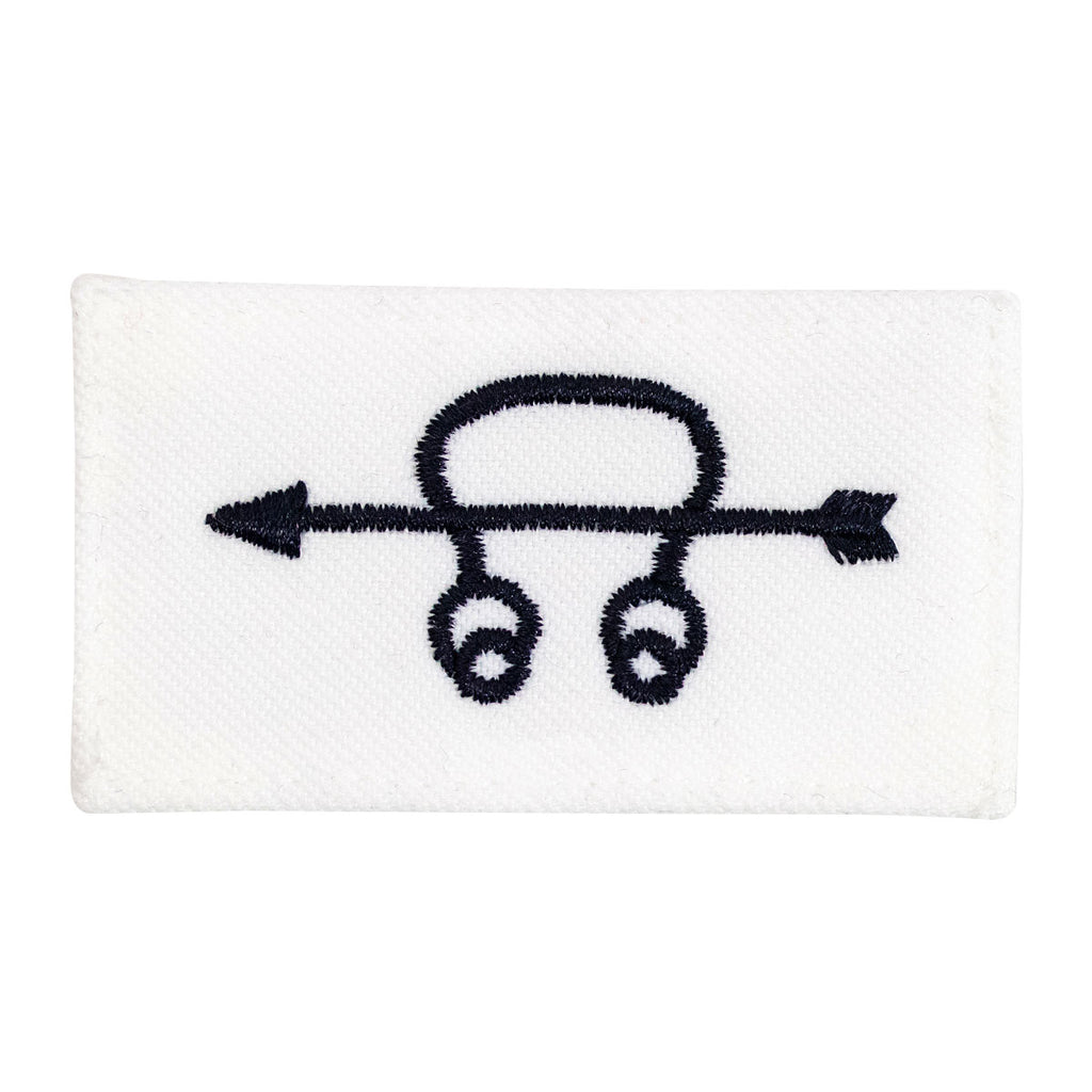 Navy Rating Badge: Striker Mark for ST Sonarman - white CNT for dress ...