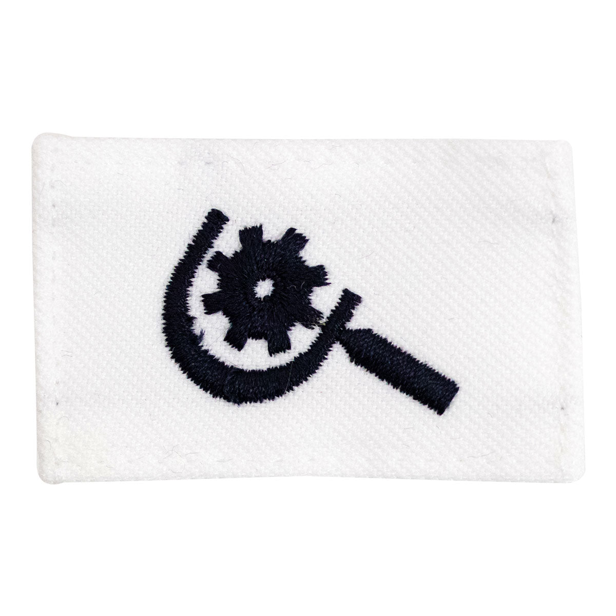 Navy Rating Badge: Striker Mark for MR Machinery Repairmen - white CNT