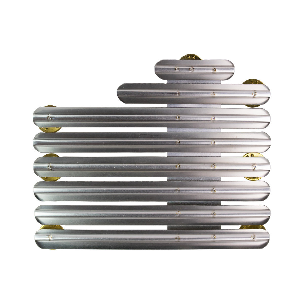 Ribbon Mounting Bar: Fits 21 Ribbons Staggered Right Air Force - metal