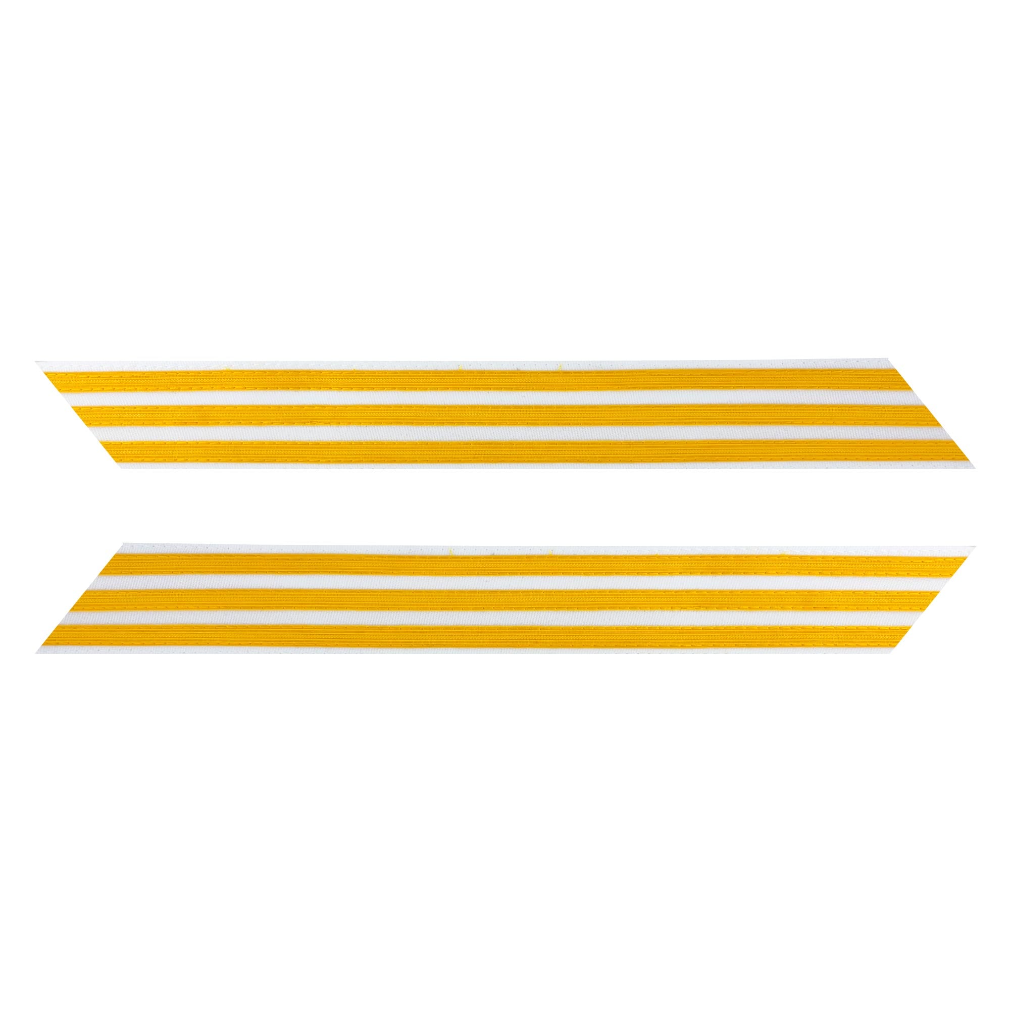 Army Set of 3 Gold Embroidered on White Service Stripe for Female