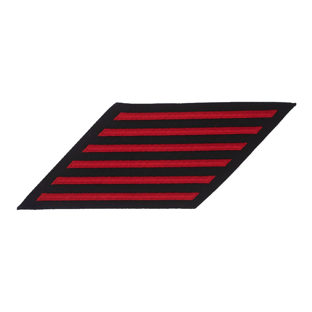 Navy Enlisted Hash Marks: Red on Blue Serge set of 6 - Female, New Ser ...