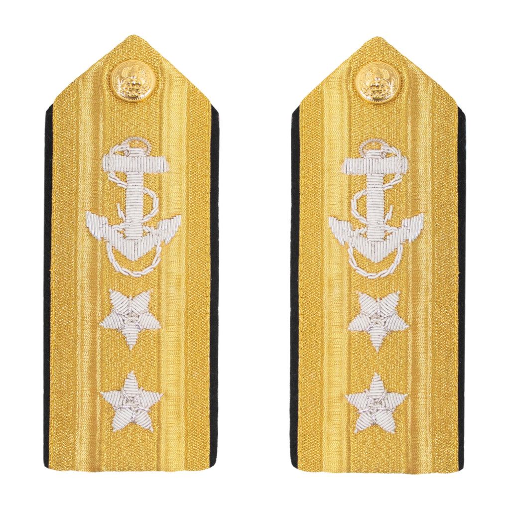 USN Line Rear Admiral 2 Star Male Shoulder Board – Vanguard Industries