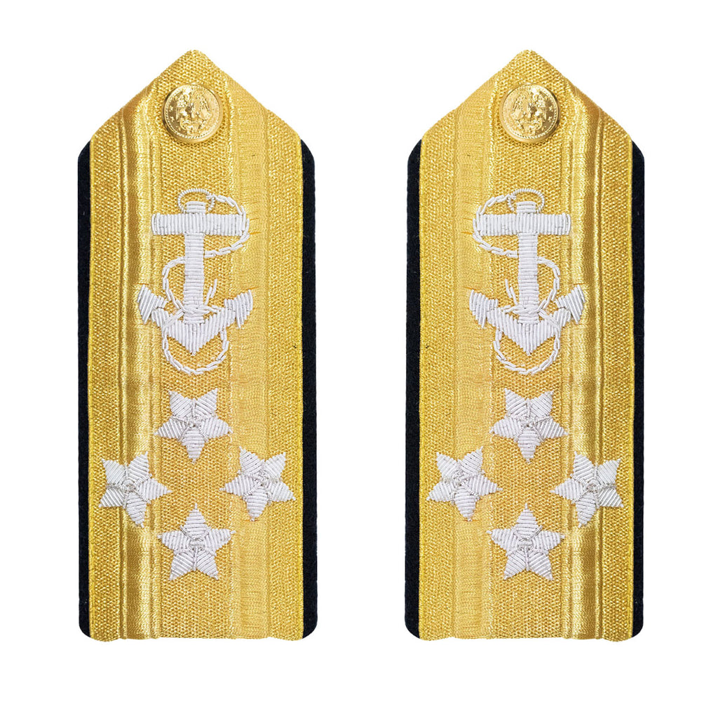 USN Line Admiral 4 Star Male Shoulder Board – Vanguard Industries