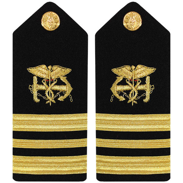 Public Health Service PHS MALE Hard Shoulder Board: Lieutenant Command