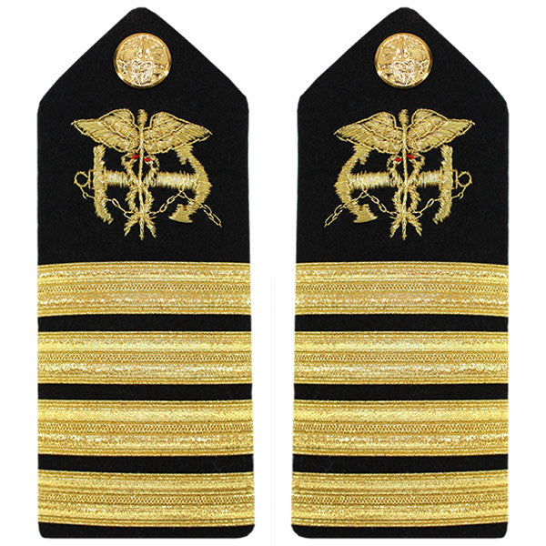 Public Health Service PHS MALE Hard Shoulder Board: Captain