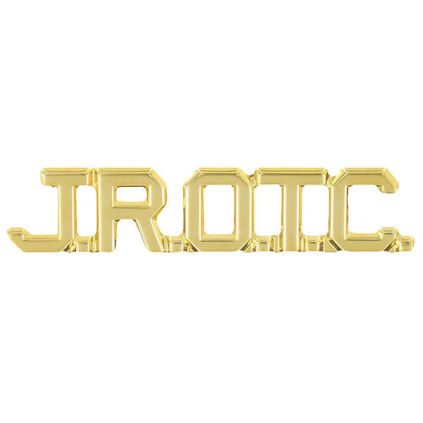 USN NJROTC Letters Gold Plated ROTC Collar Device