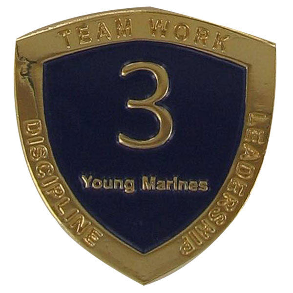 Young Marines 3 Years of Service Pin