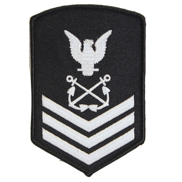 NLCC - PO1 with (3 Stripes) NLCC Cadet Rating Badge Female (White on B