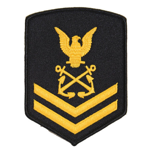 USNSCC - PO2 with (2 Stripes) Sea Cadet Rating Badge Female (Gold on B